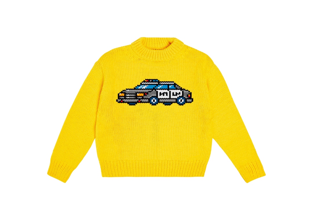PDF Knitting Pattern POLICE CAR, Pixel Police Intarsia, for Your ...