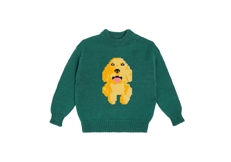 PDF Knitting Pattern Happy Golden Retriever, Pet Portrait Intarsia, for ...