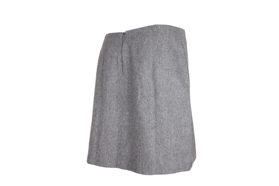 X-Girl Kim Gordon 1990s Grey Poly Wool Mini Skirt Dai… - Gem