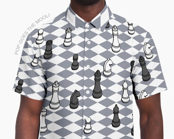 Queen's Gambit Novelty Button Down up Shirt Unique Fancy - Etsy