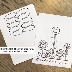 Spring Easter Gratitude Printable Activity Poster , Practice Self Care ...