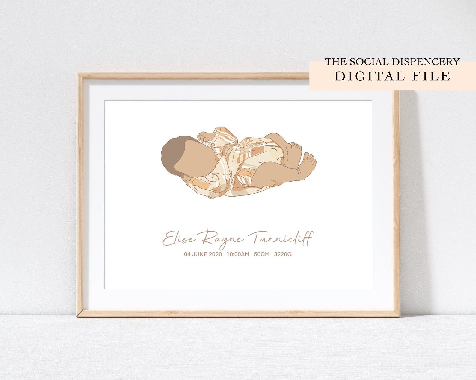 Custom Birth Poster Newborn Portrait Birth Print Baby - Etsy Australia