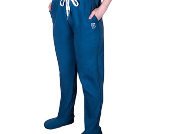 Feejays Sweatpants With Feet Women Adult Footed Sweatpants With Sherpa ...