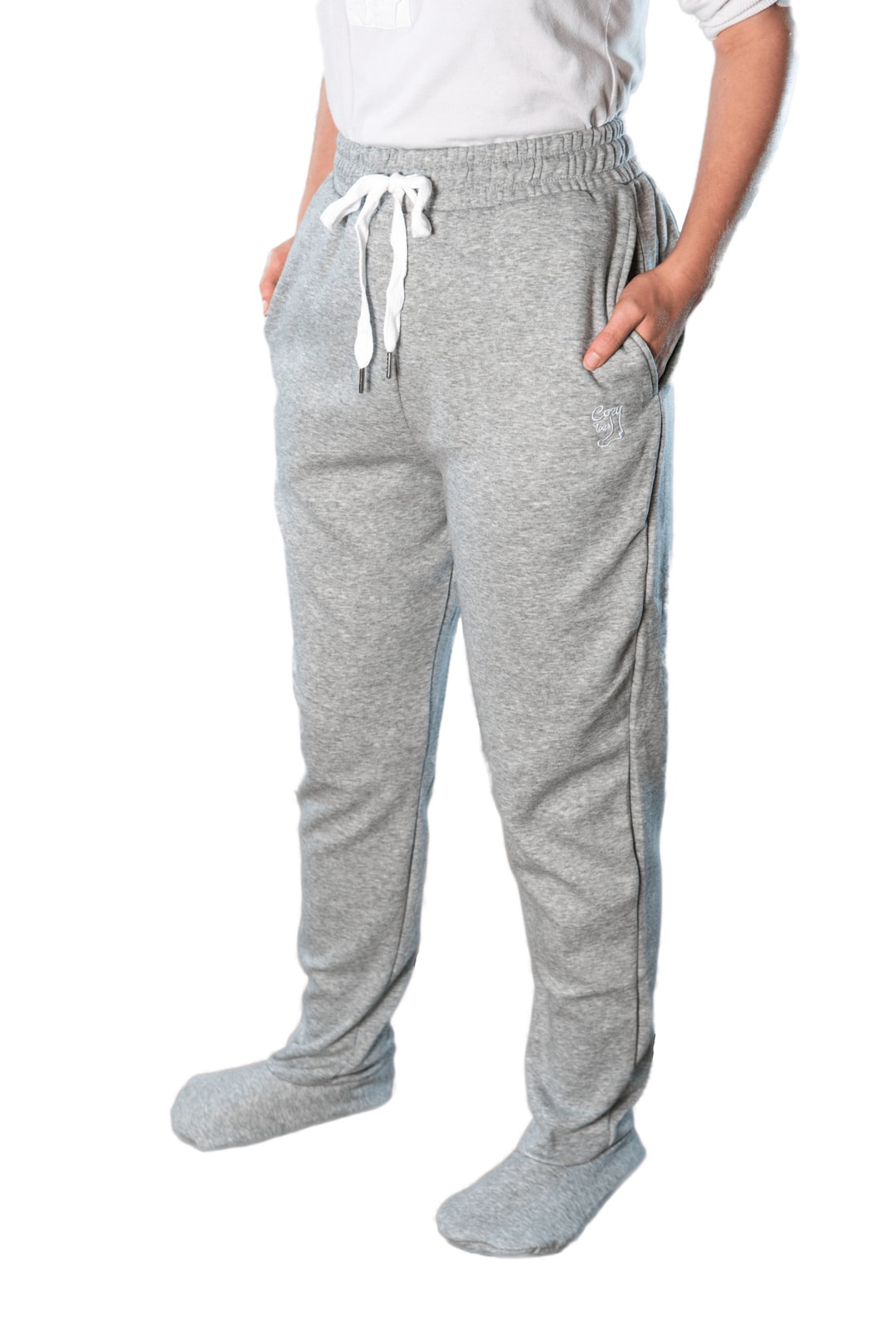 Cozy Toes - Footed Sweatpants, Feet Lined With Premium Sherpa Fleece ...