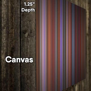 Custom Movie Barcode - Canvas or Poster, Cinemaframed, Movie Lover Wall ...
