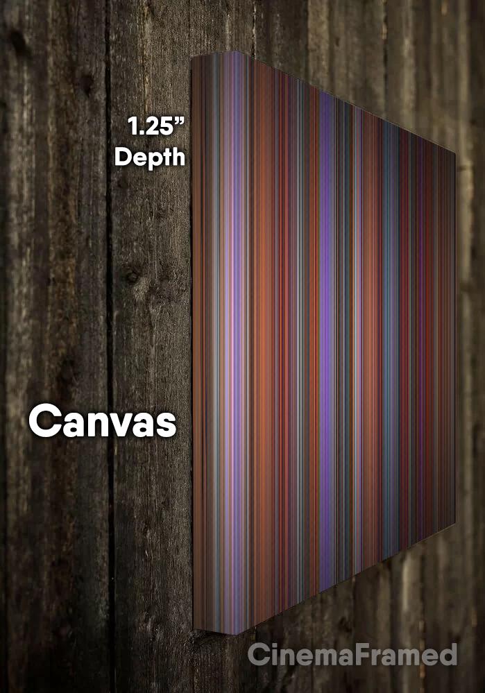 Custom Movie Barcode - Canvas or Poster, Cinemaframed, Movie Lover Wall ...