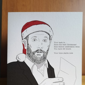 Alex Horne Taskmaster Christmas Card With TM Wax Seal Sticker - Etsy UK