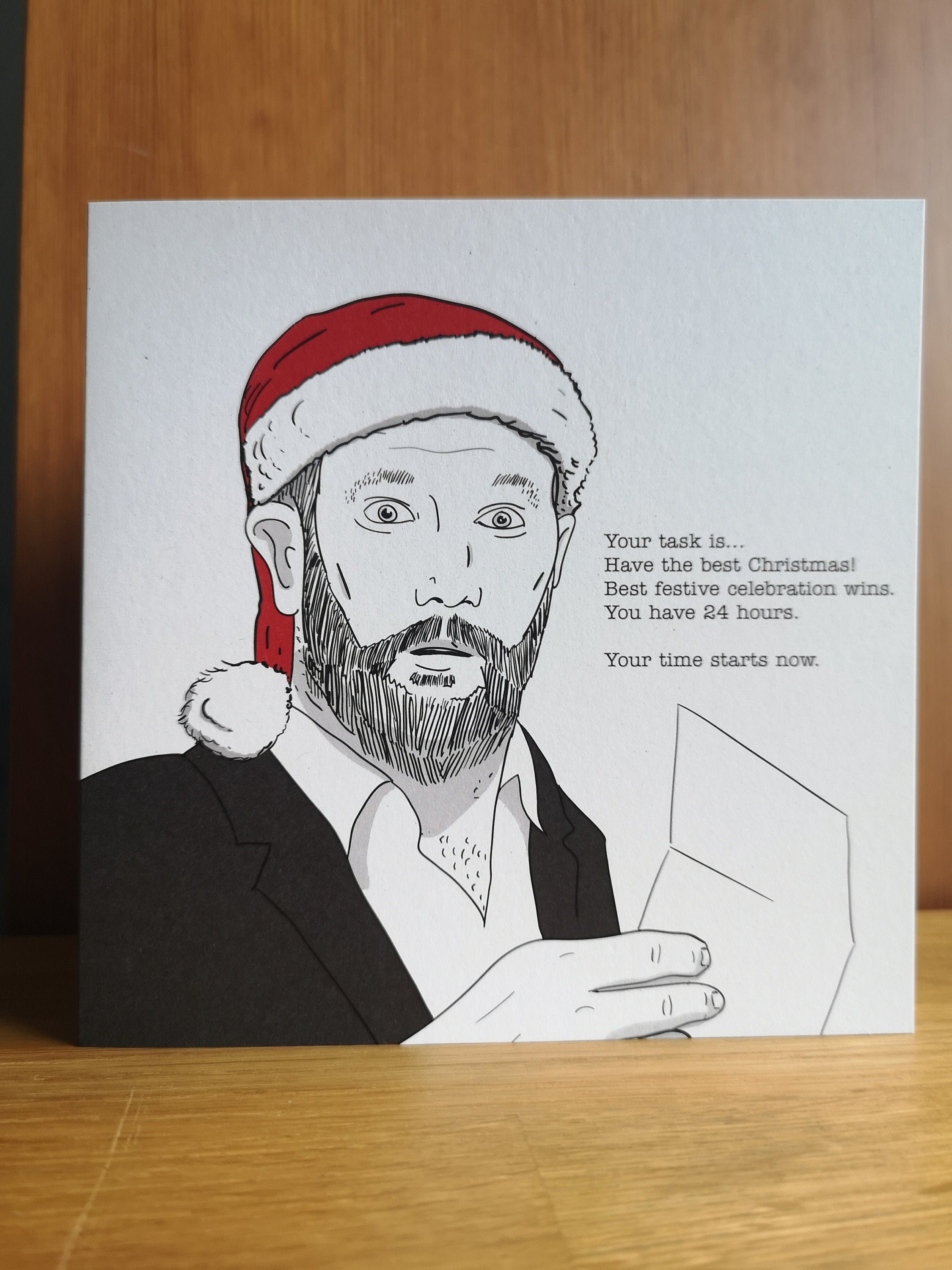 Alex Horne Taskmaster Christmas Card With TM Wax Seal Sticker - Etsy UK