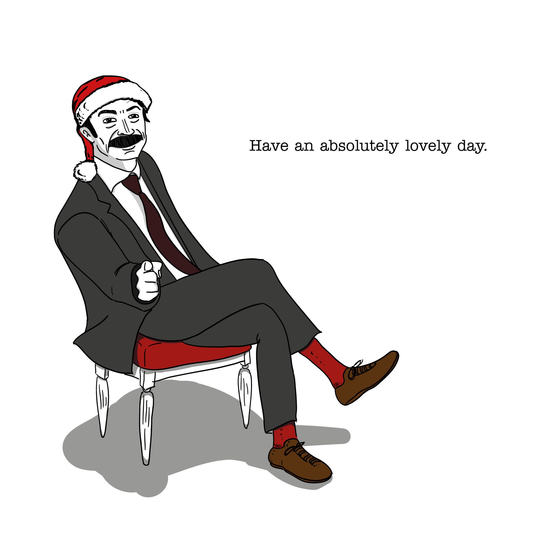 Mike Wozniak Taskmaster Christmas Card - Etsy