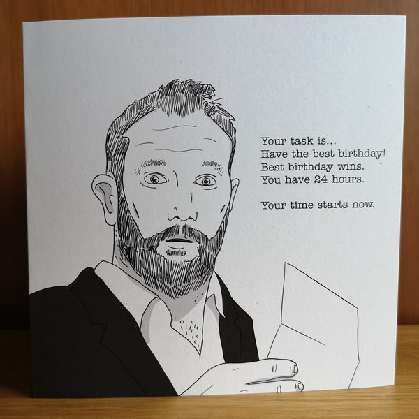 Taskmaster Birthday Card - Etsy