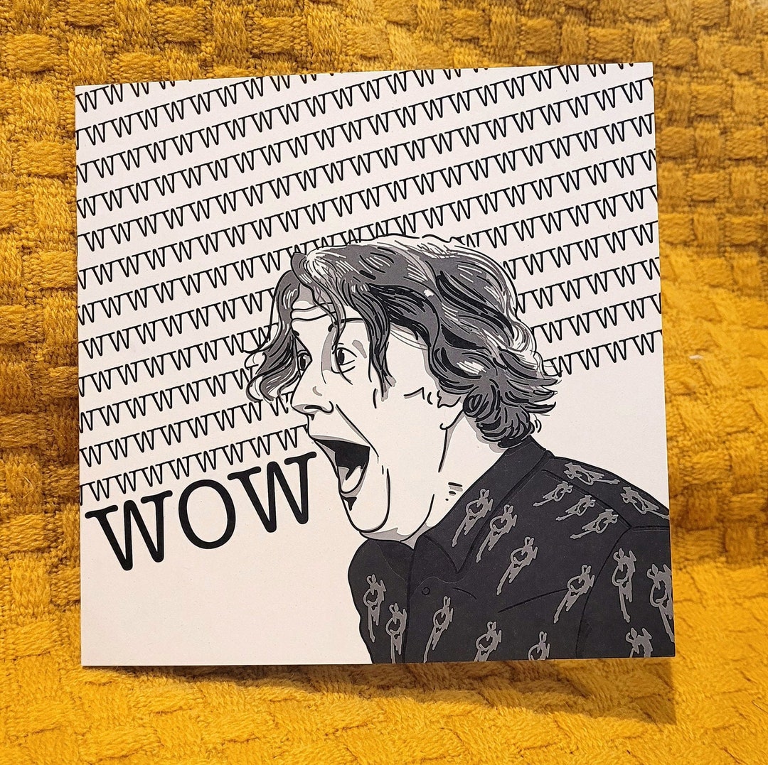 Alan Davies Taskmaster 'WOW!' Greetings Card With TM Wax Seal Sticker ...