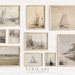 Neutral Gallery Wall SET of 10 Prints, Nautical Print SET of Ten ...