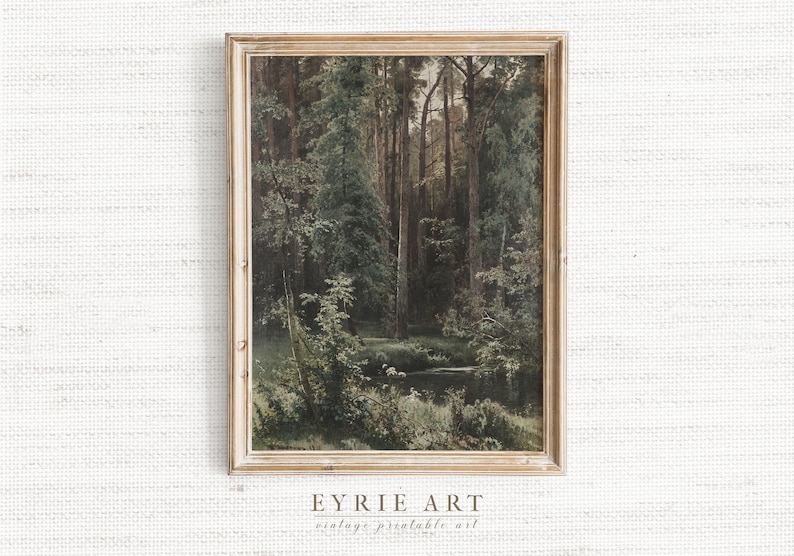 Tree 3 Piece Wall Art Forest Landscape Print SET of 3 Nature - Etsy