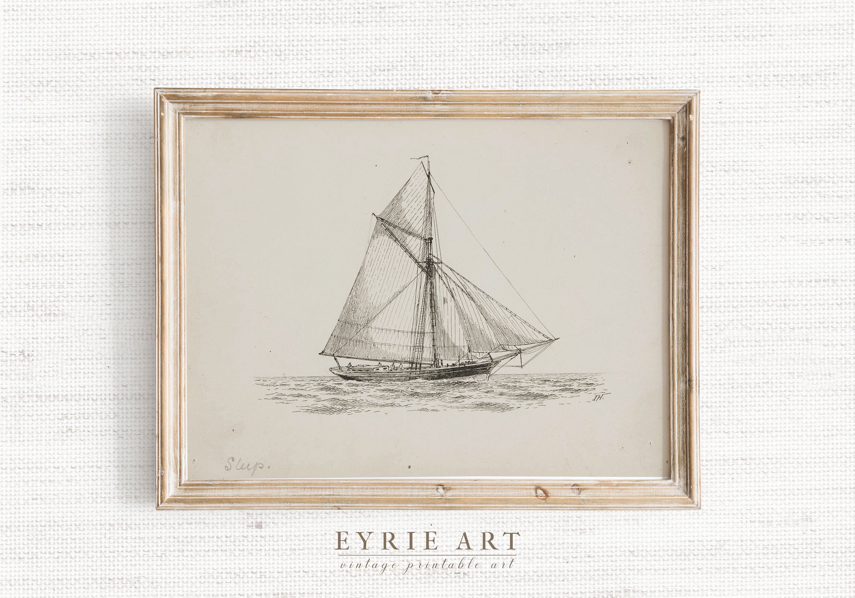 Nautical Gallery Wall Art SET of 4 Prints Neutral Sailboat - Etsy