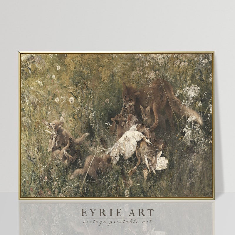 Fox Hunting Wallpaper - Etsy