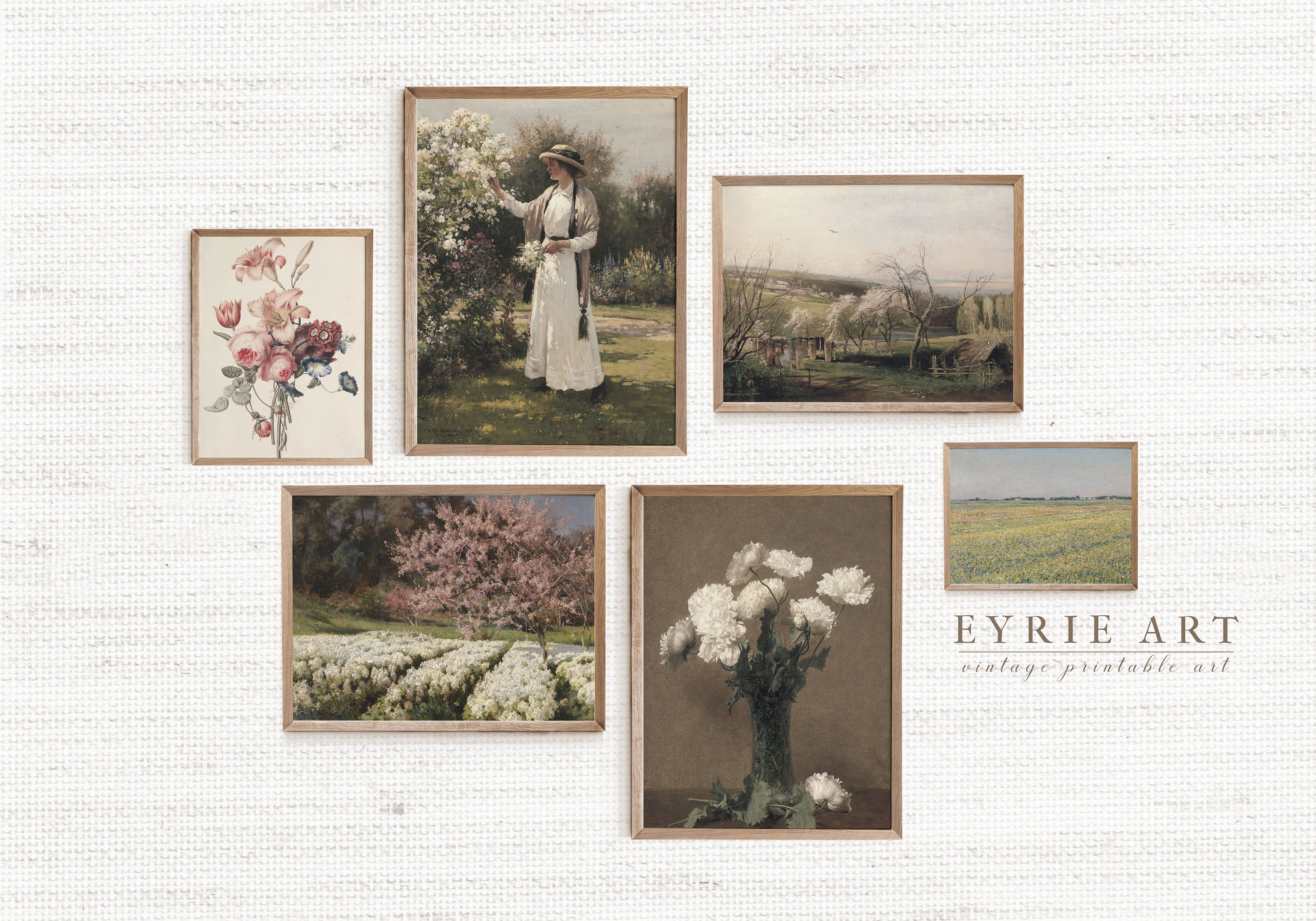 French Country Gallery Wall Art SET of 6 Prints Spring - Etsy
