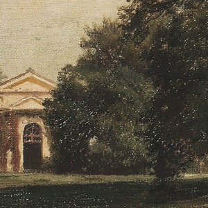 Vintage Tree Painting Oak Tree Print Cottage Landscape - Etsy