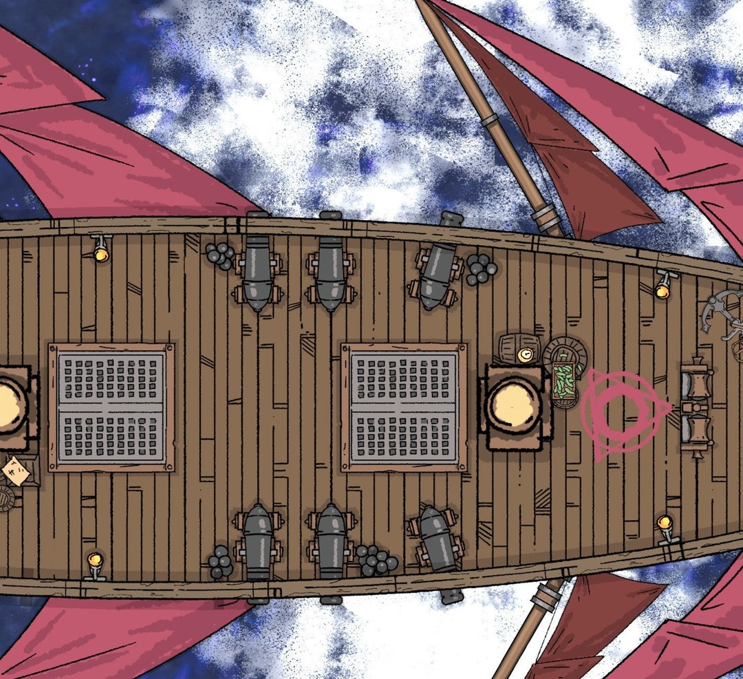 Mapa de dirigible Dragon Fly con y sin cuadrícula - Etsy España