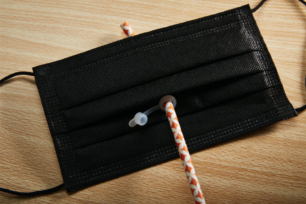 Drinking Face Mask Mask With Straw Hole Straw Mask Face - Etsy