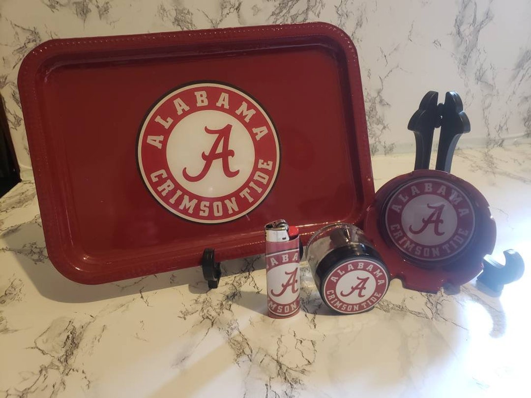 Alabama Roll Tide Rolling Tray Set - Etsy