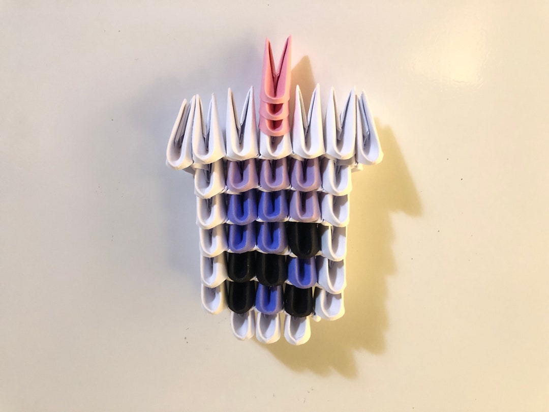 Boba Tea Magnet 3D Origami taro, Purple - Etsy