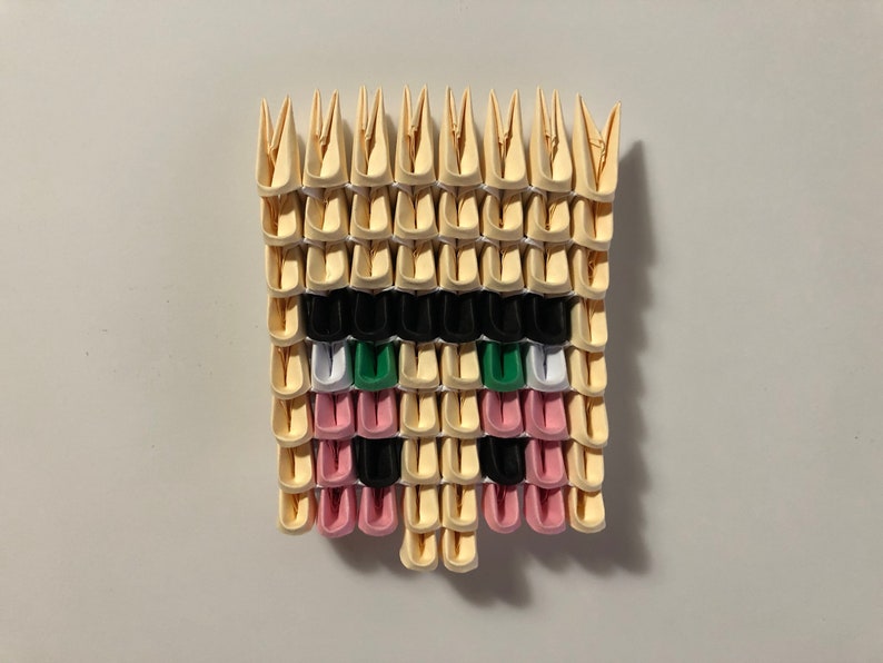 Minecraft Character & Animal Magnets 3D Origami steve Alex - Etsy