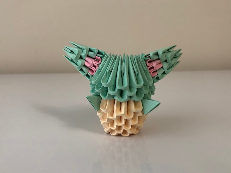 Baby Yoda Figur 3D Origami Star Wars, Mandalorian, Grogu, The Child ...