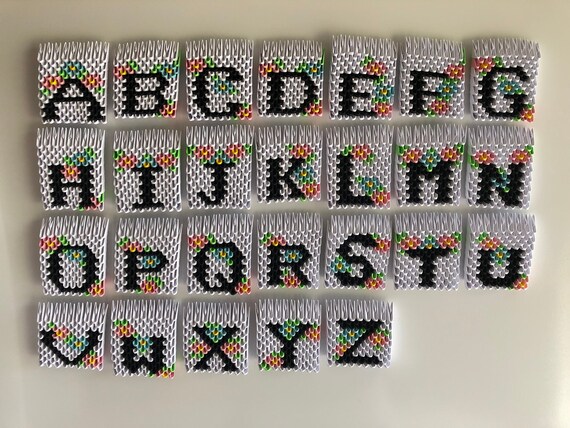 Origami Letters 3d