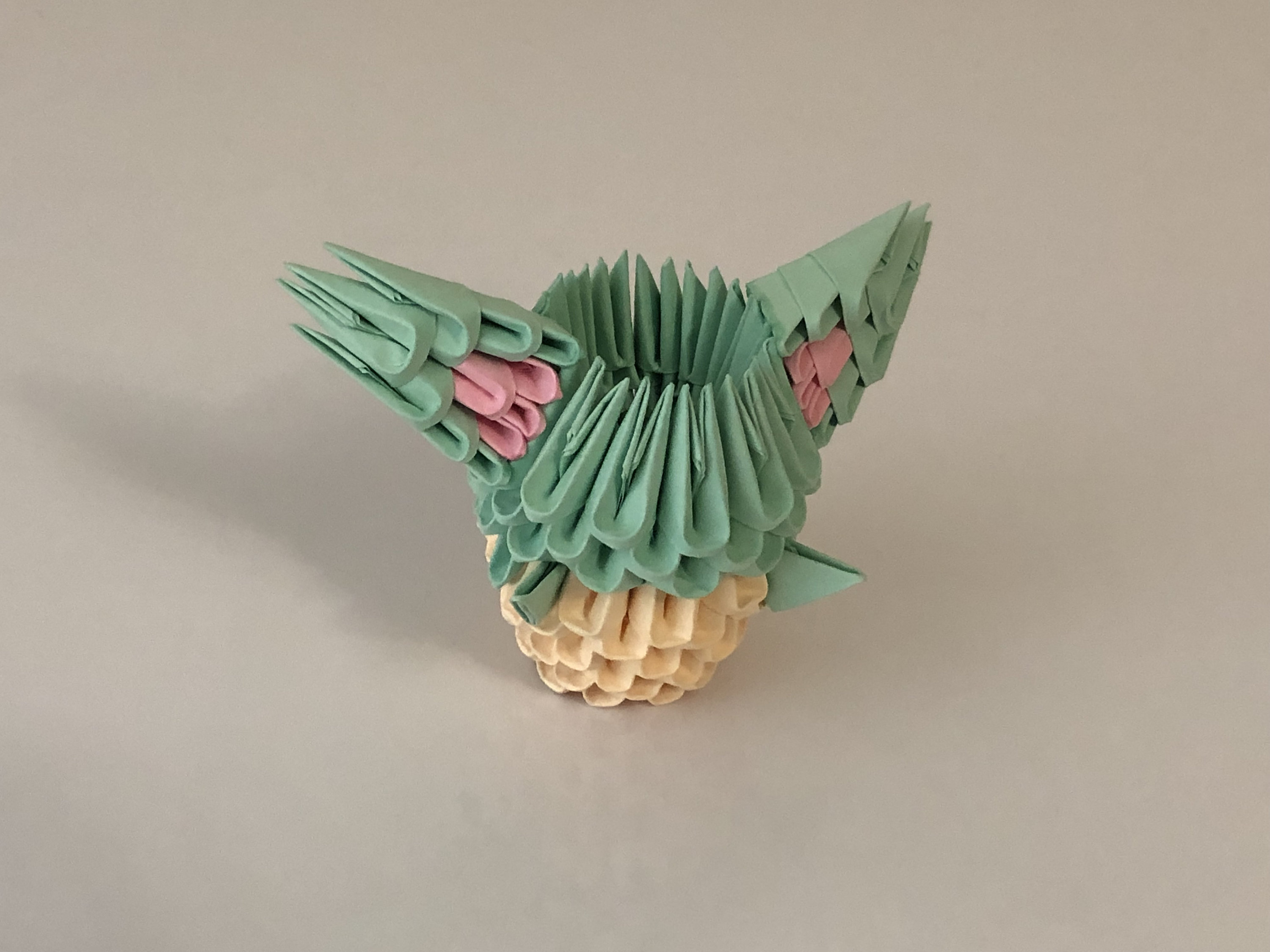 Baby Yoda Figur 3D Origami Star Wars, Mandalorian, Grogu, The Child ...