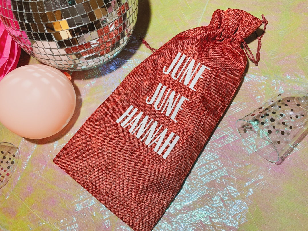 June June Hannah Wine Gift Bag - Etsy