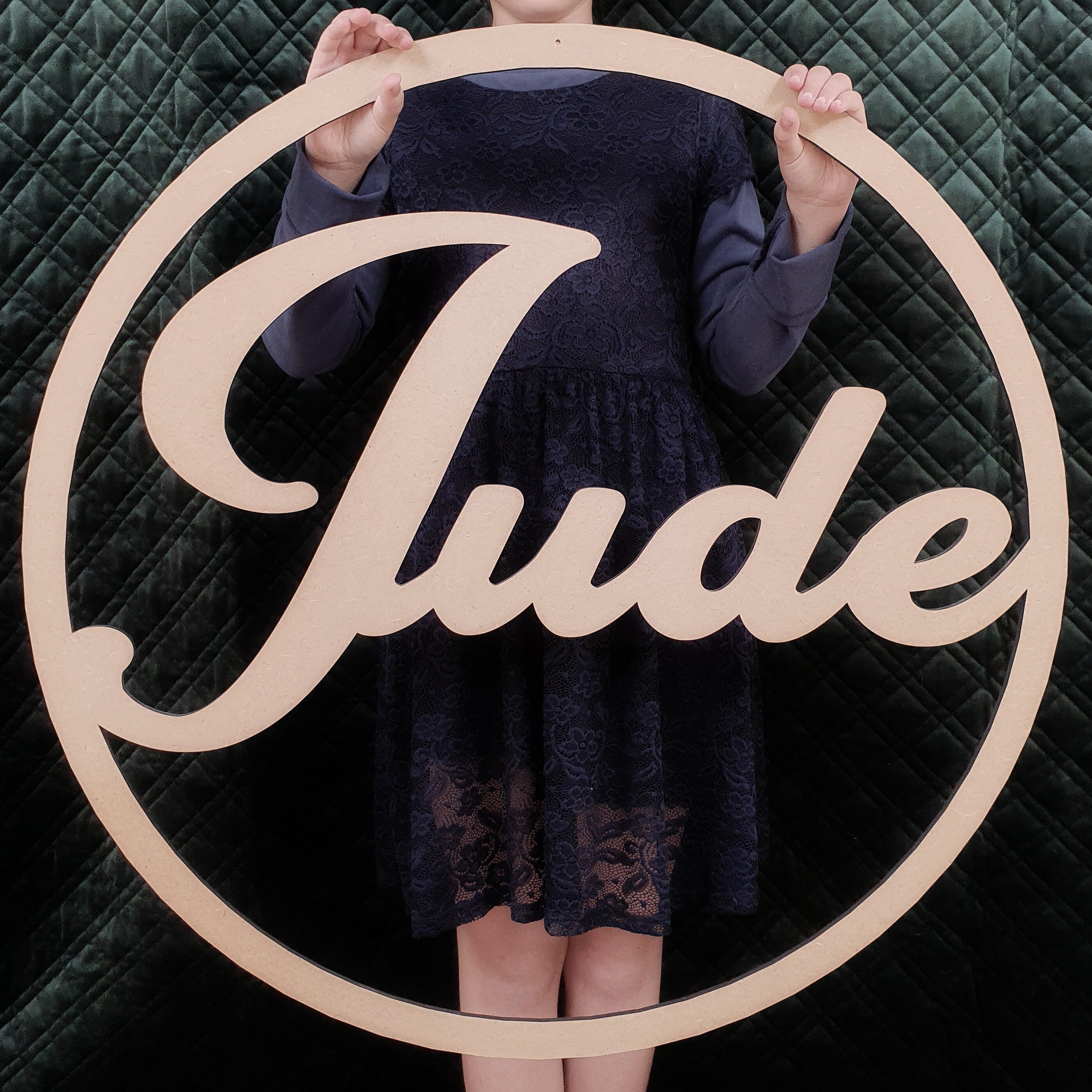 Happy Birthday Wooden Name Hoop Circle Sign Wall Plaque Wood - Etsy UK