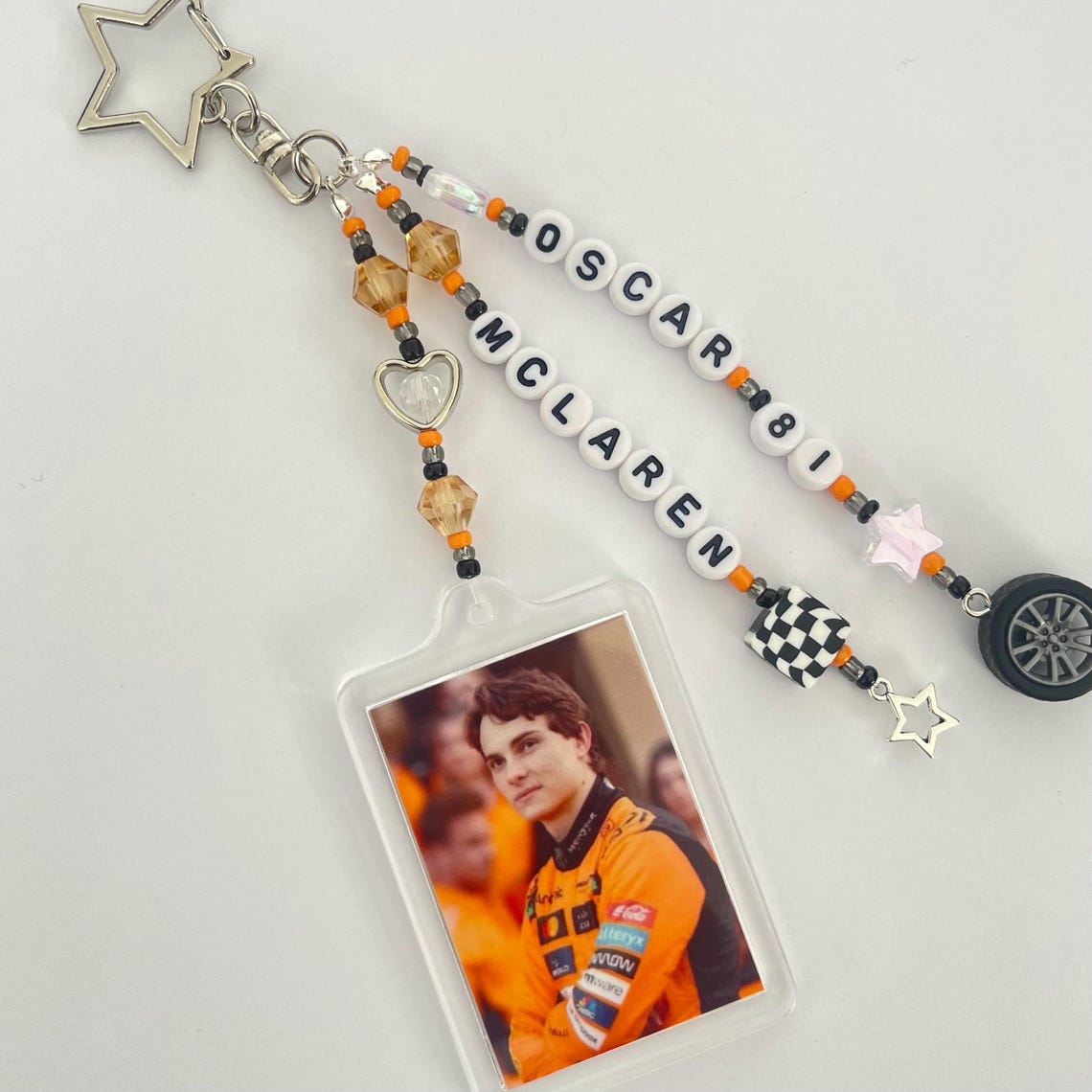 Oscar Piastri F1 Charm Keychain: Mclaren F1 Keyring - Etsy