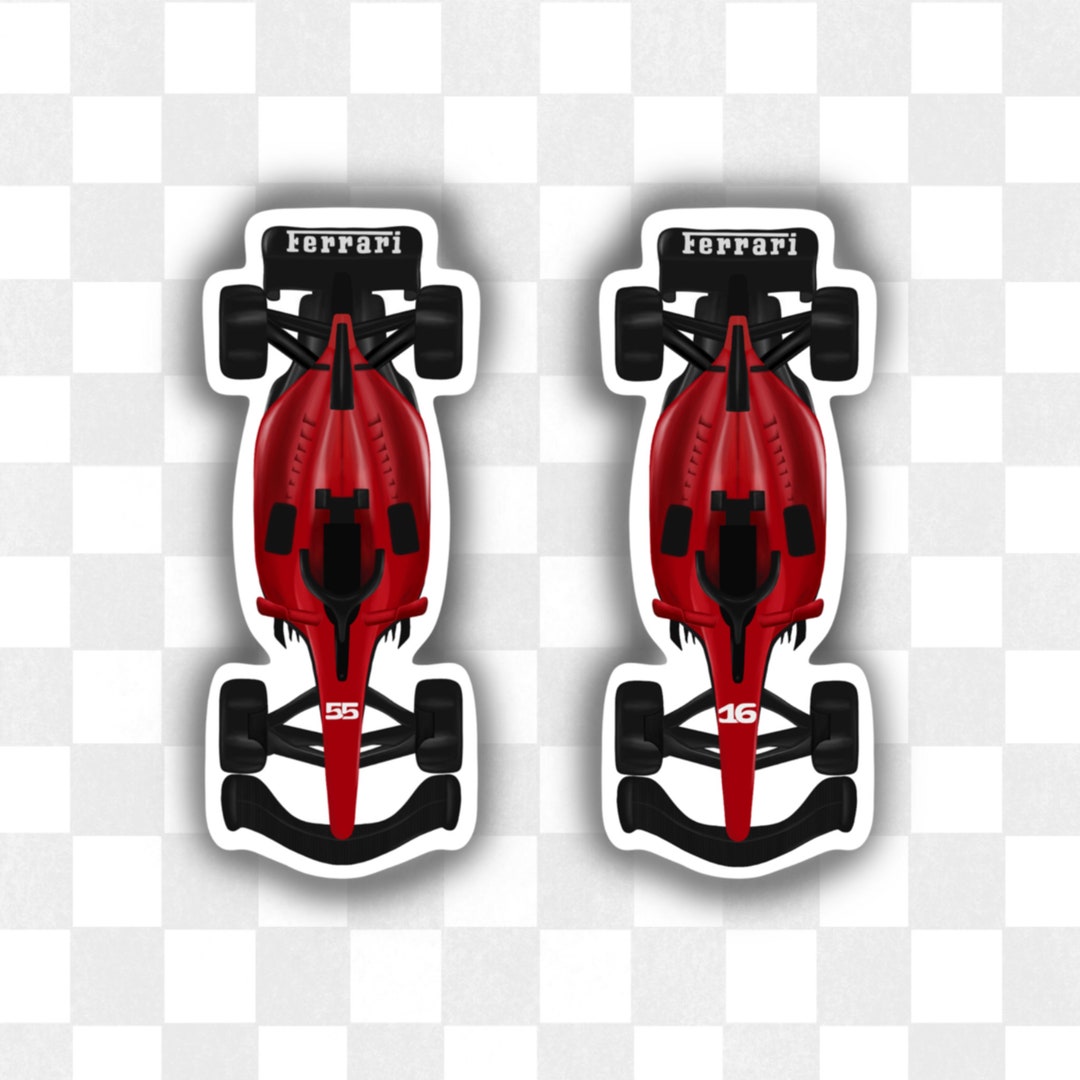 Formula One Ferrari 2023 Car Sticker, Charles Leclerc Sticker, Carlos ...
