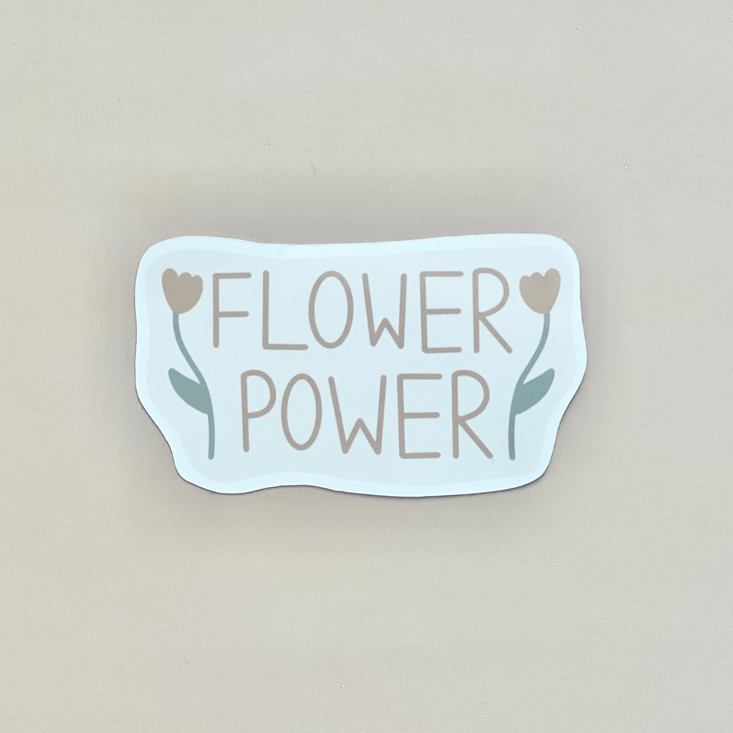 Flower Power Sticker Flower Sticker Cute Sticker | Etsy