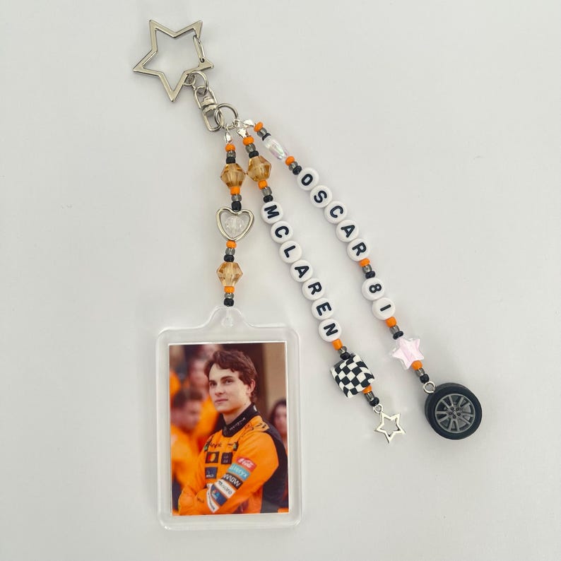 Oscar Piastri F1 Charm Keychain: Mclaren F1 Keyring - Etsy
