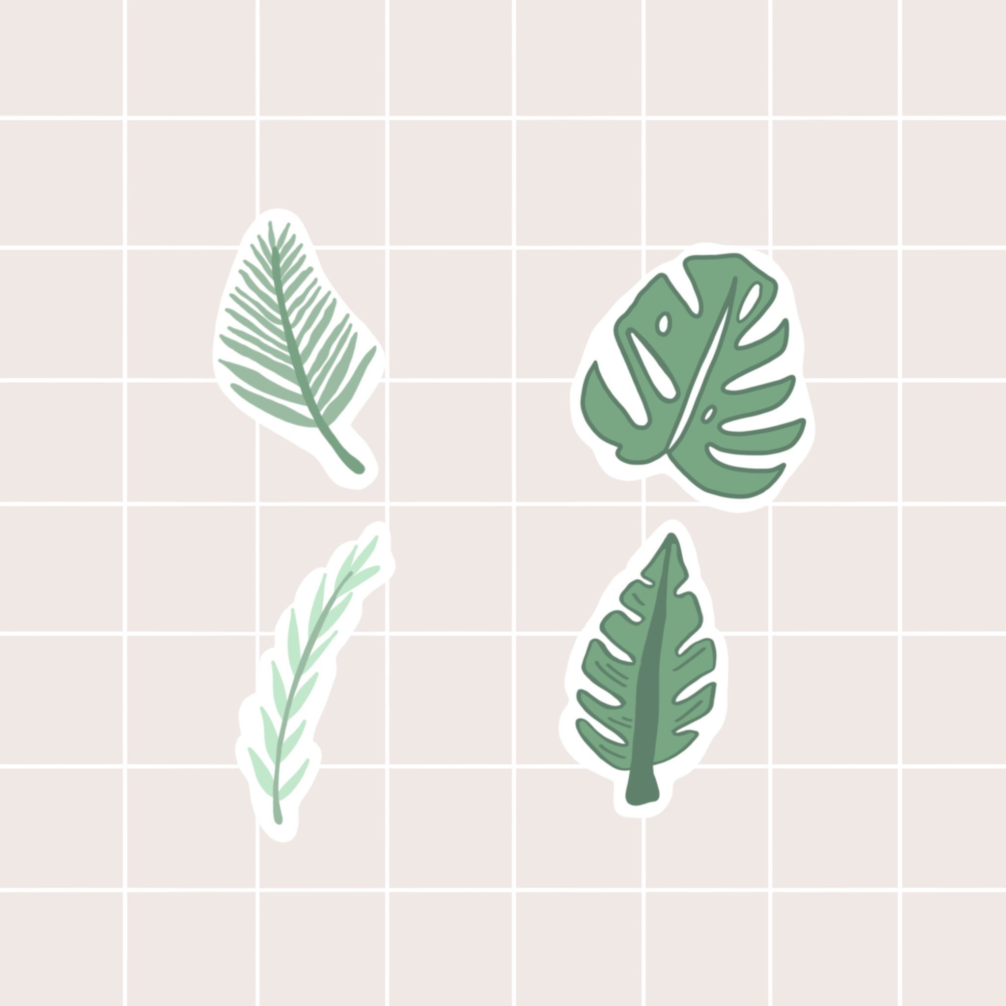 Leaf Sticker Set 4 pack Leaf Stickers Suitable For Laptop | Etsy