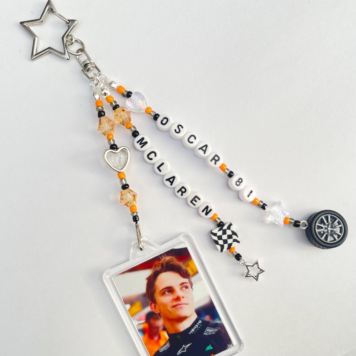 Oscar Piastri F1 Charm Keychain: Mclaren F1 Keyring - Etsy