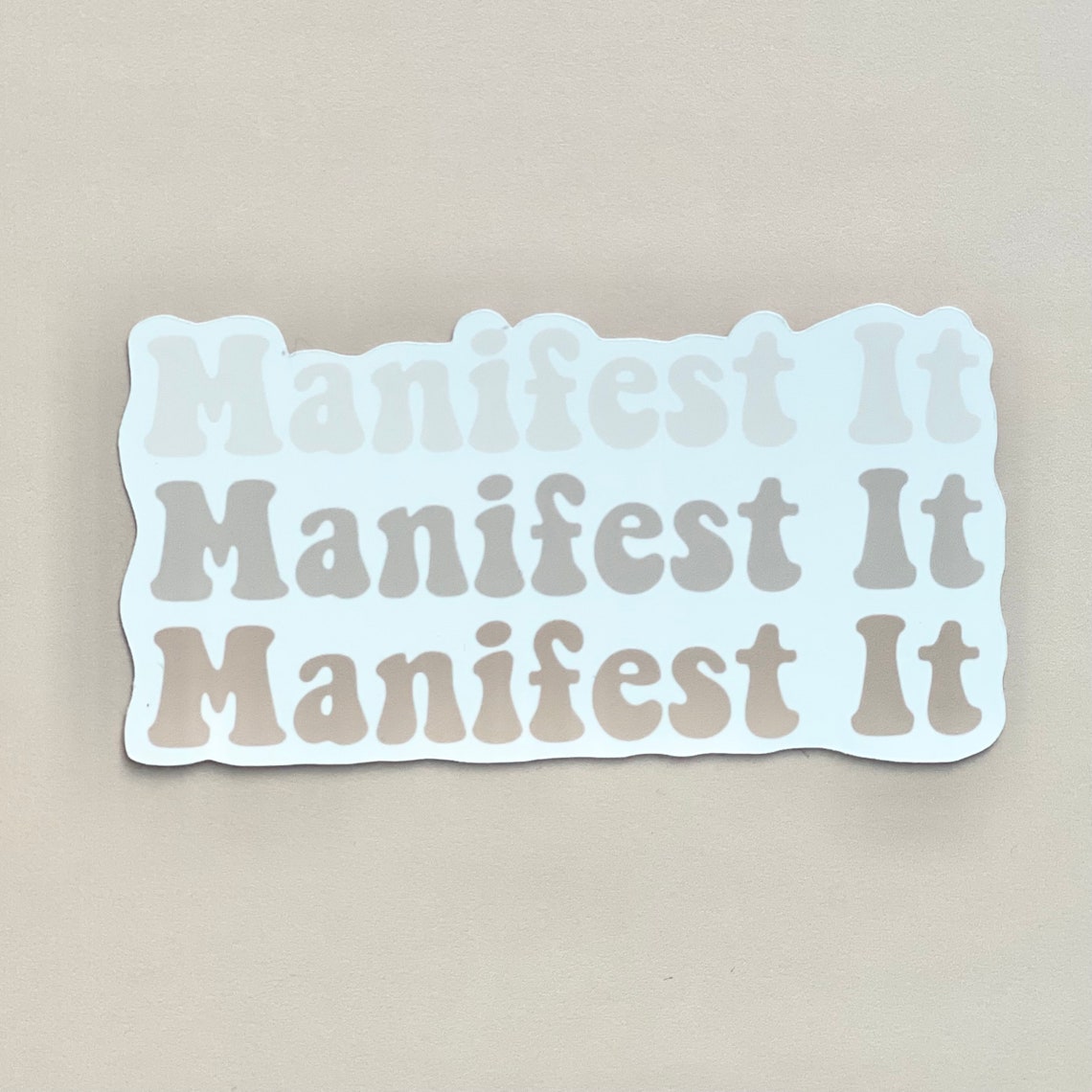 Manifest It Sticker Positivity Sticker Manifest Quote | Etsy