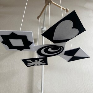 Black and White Baby Mobile High Contrast Baby Mobile High Contrast ...