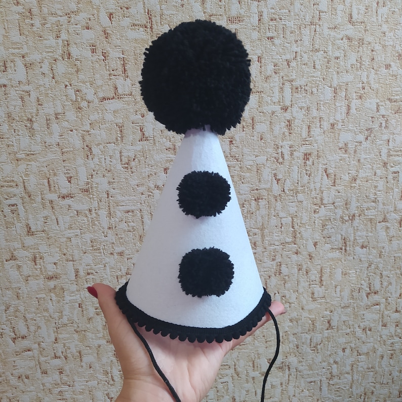 Clown Costume Pierrot Costume Clown Hat Pierrot Hat Black and White ...