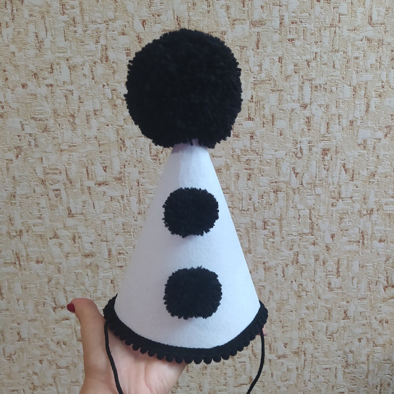 Clown Costume Pierrot Costume Clown Hat Pierrot Hat Black and White ...