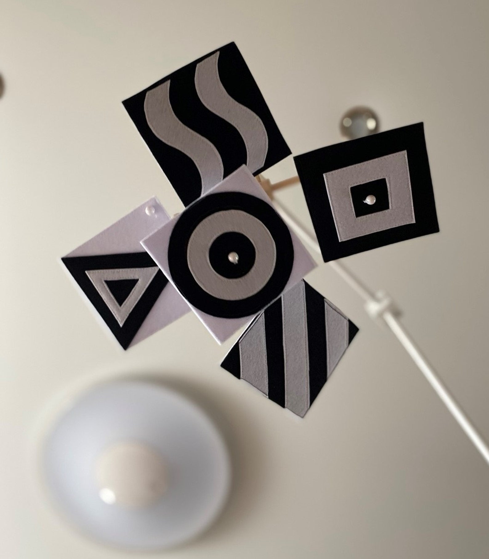High Contrast Baby Mobile Black and White Baby Mobile Baby Mobile ...