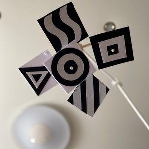 High Contrast Baby Mobile Black and White Baby Mobile Baby Mobile ...