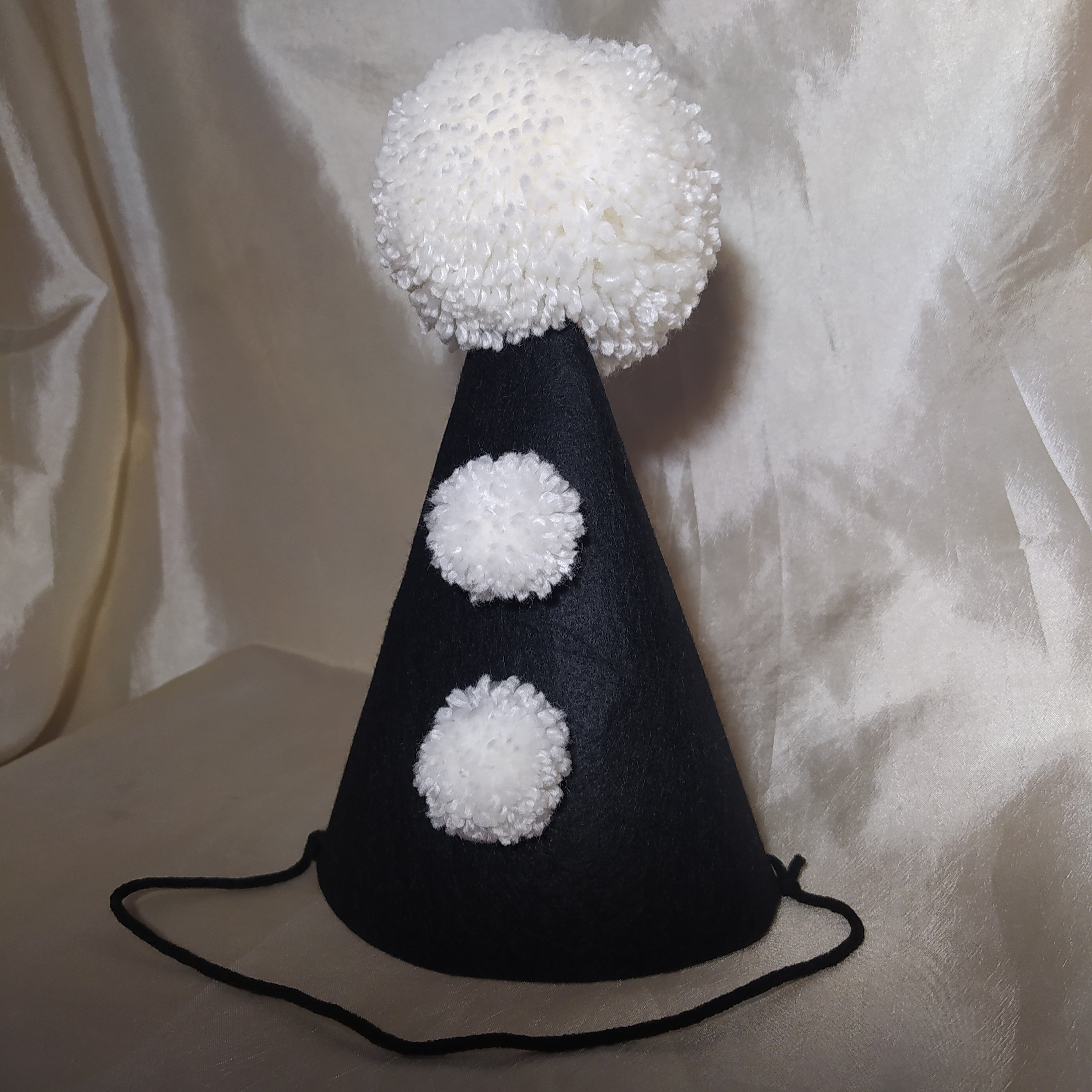 Black and White Clown Hat Terrifier Pierrot Hat Pierrot - Etsy