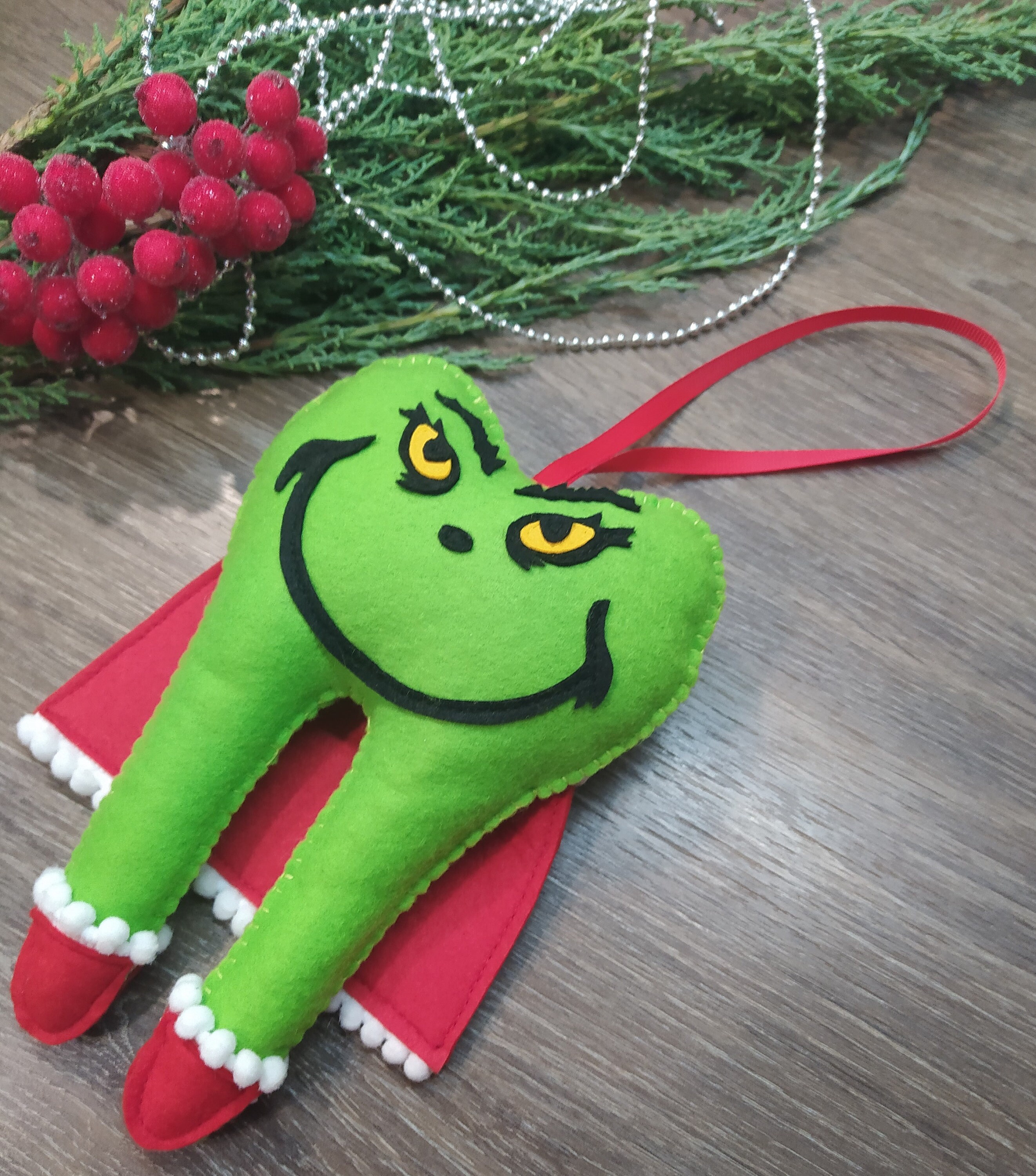 Tooth Fairy Pillow Grinch Ornament Tooth Fairy Bag Grinch - Etsy