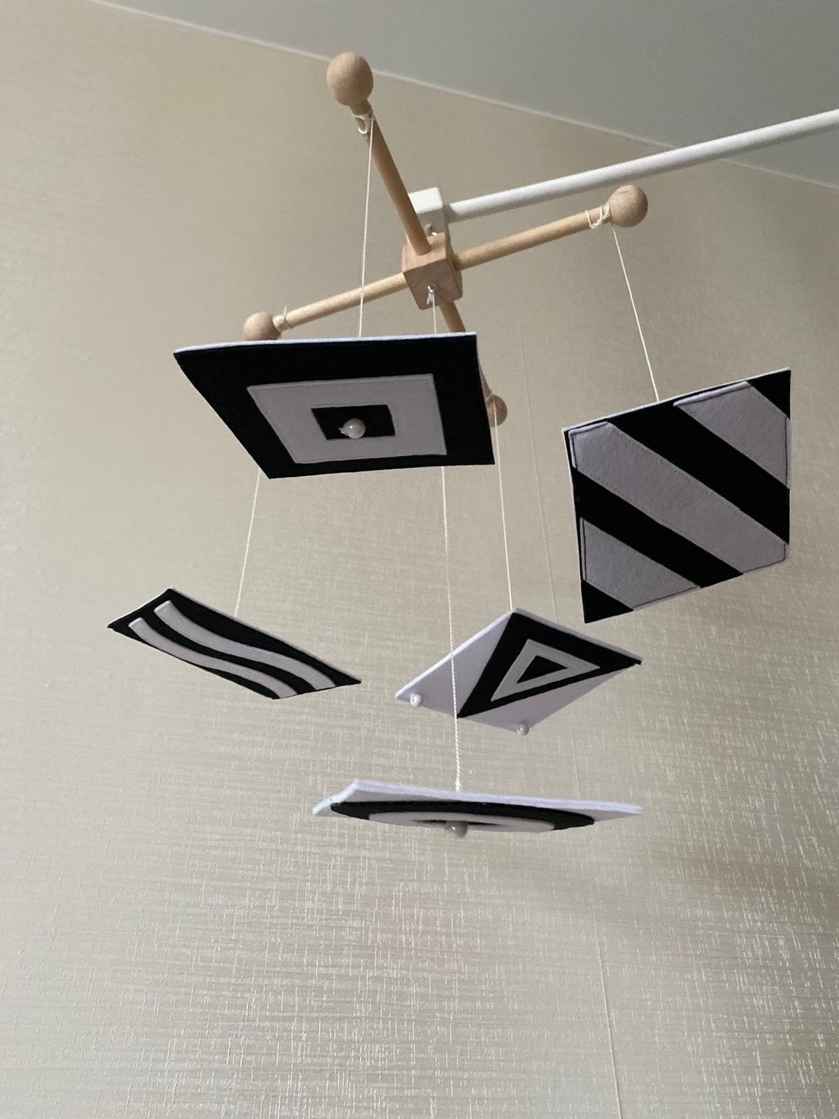 High Contrast Baby Mobile Black and White Baby Mobile Baby Mobile ...