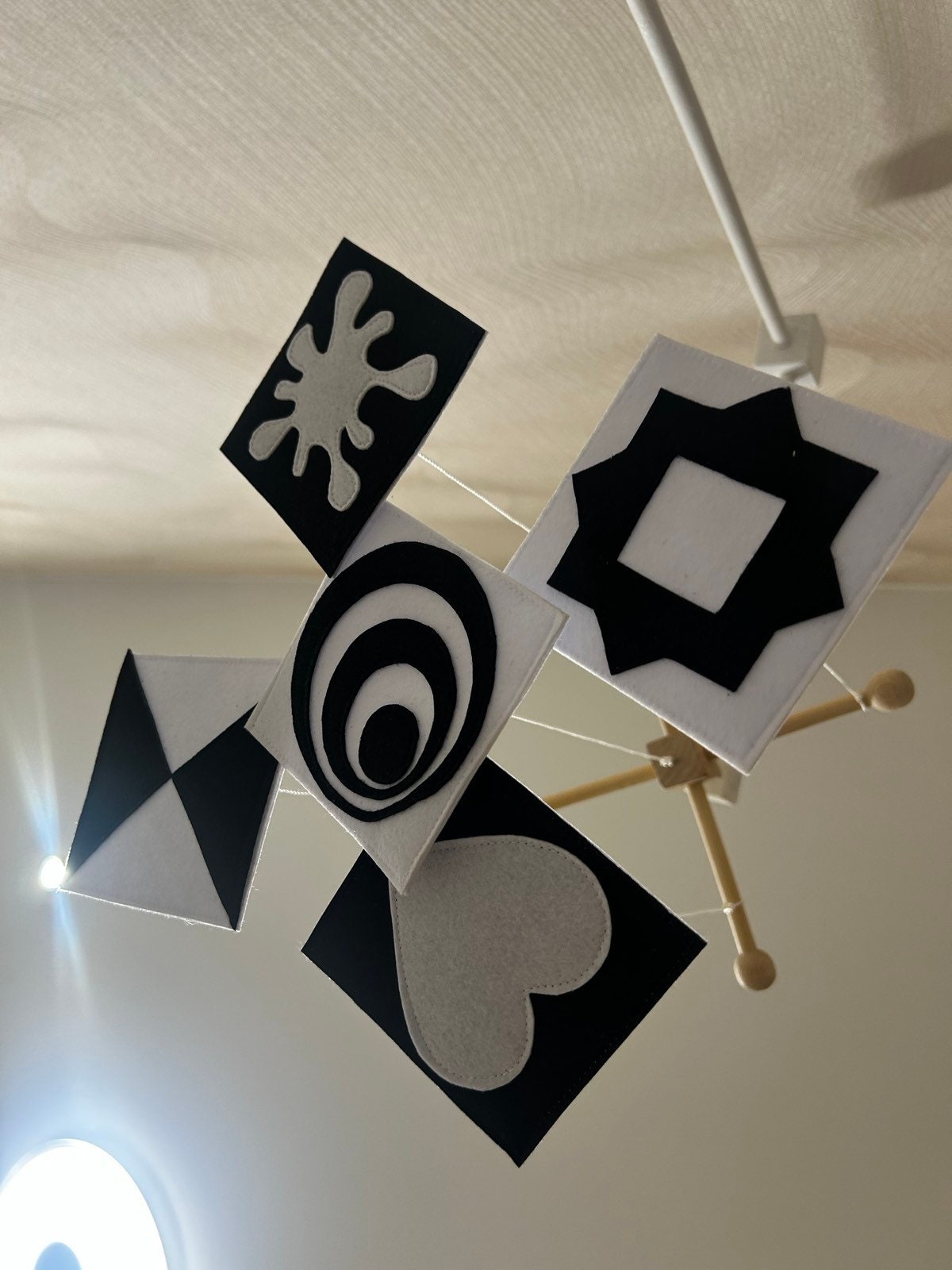 Black and White Baby Mobile High Contrast Baby Mobile High Contrast ...