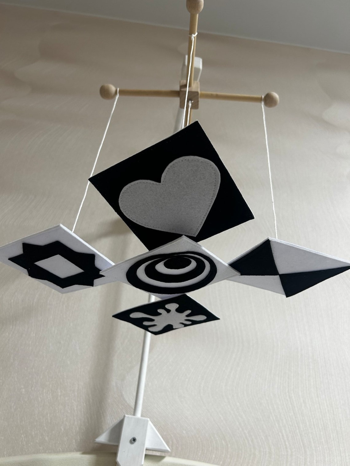 Black and White Baby Mobile High Contrast Baby Mobile High Contrast ...