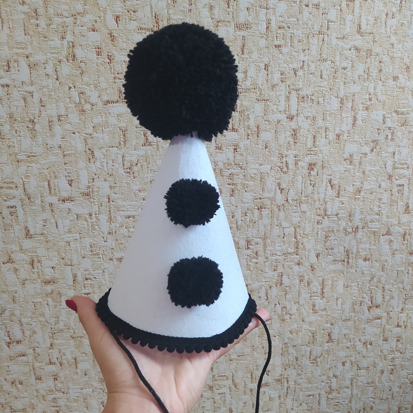Clown Costume Pierrot Costume Clown Hat Pierrot Hat Black and White ...