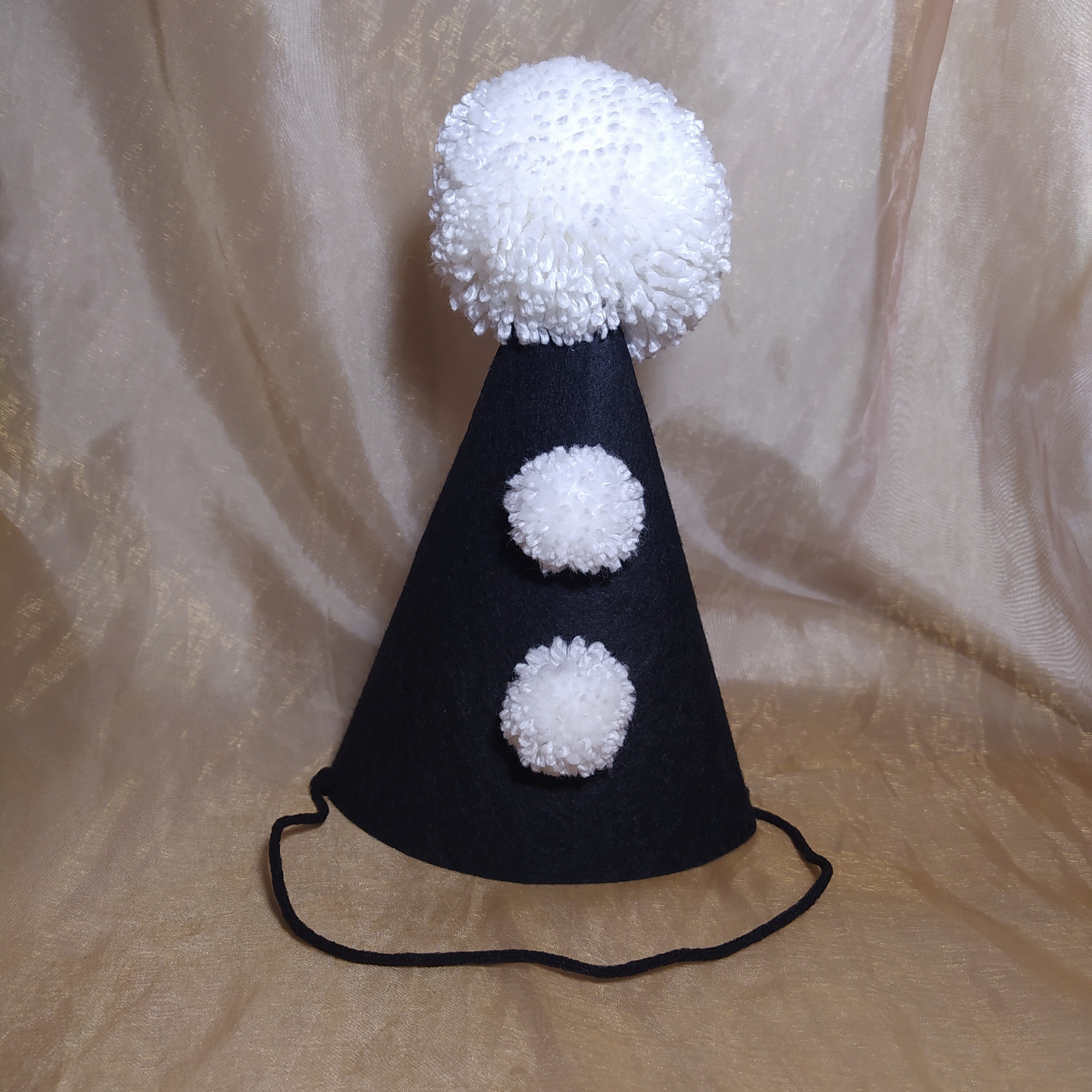 Black and White Clown Hat Terrifier Pierrot Hat Pierrot - Etsy